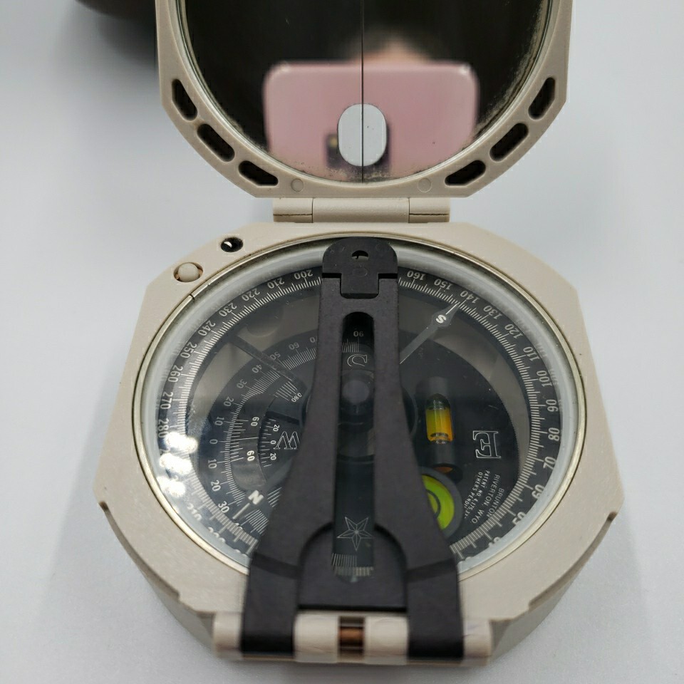 Brunton Classic Pocket Transit Compass with Leather Case Wyoming USA ...