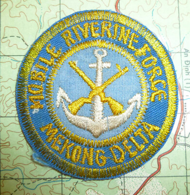 Beret Flash Patch - Variant - MOBILE RIVERINE FORCE - MRF - Vietnam War ...