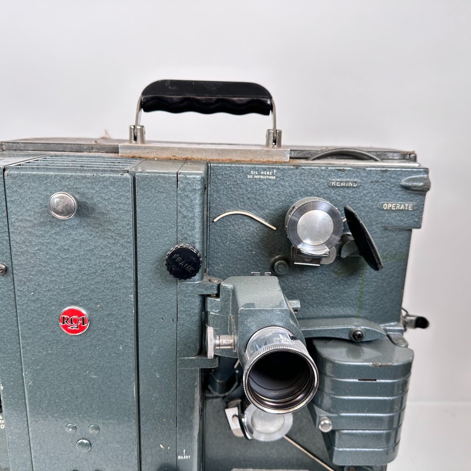 Vintage RCA Model 400 16mm Film Projector & Speaker WWII Era Vintage | eBay