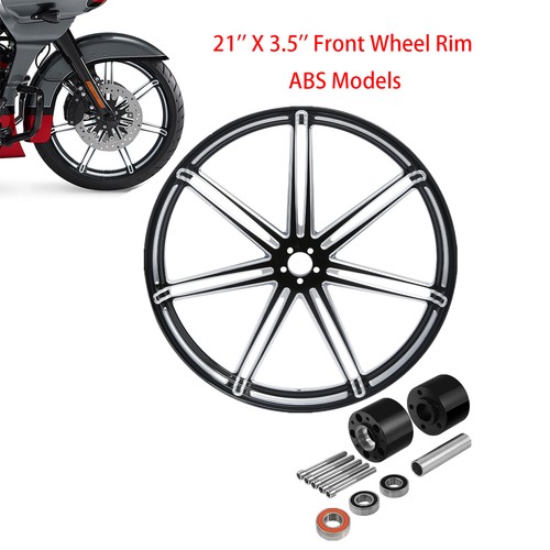 21'' X 3.5'' Front Wheel Rim Hub Dual Disc Fit For Harley Road Glide ...