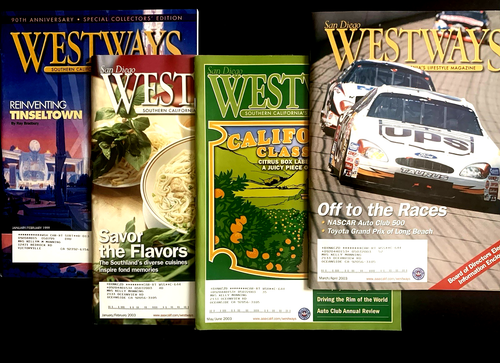 SAN DIEGO WESTWAYS MAGAZINE MIXED SET OF 4 | eBay