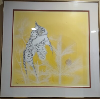 Peter Parnall signed and numbered print of the horny sun owl | eBay