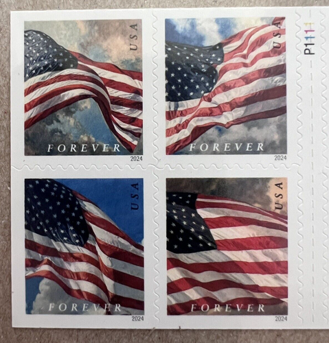 US Flag (2024), USPS Forever Stamps, Full Booklet of 20, Unused | eBay