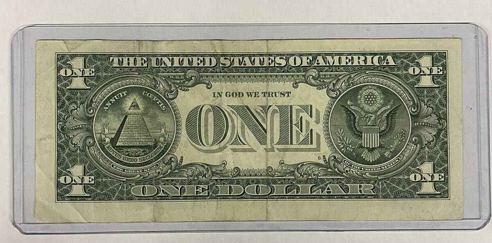 2017A $1 bill error black ink serial number Contamination Mismatched ...