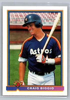 1991 TOPPS BOWMAN CARD # 556 Craig Biggio - Houston Astros | eBay