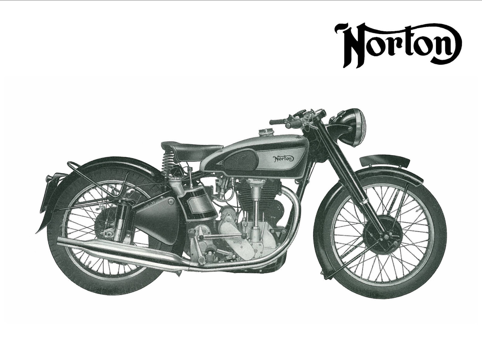 NORTON Poster Inter International 1949 1950 1951 1952 Suitable to Frame ...