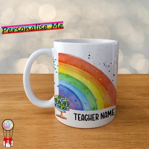 Personalised Best Teacher Mug Gift for Classroom Teaching Assistant ...
