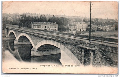 77 POMPONNE --- le pont de pierre | eBay