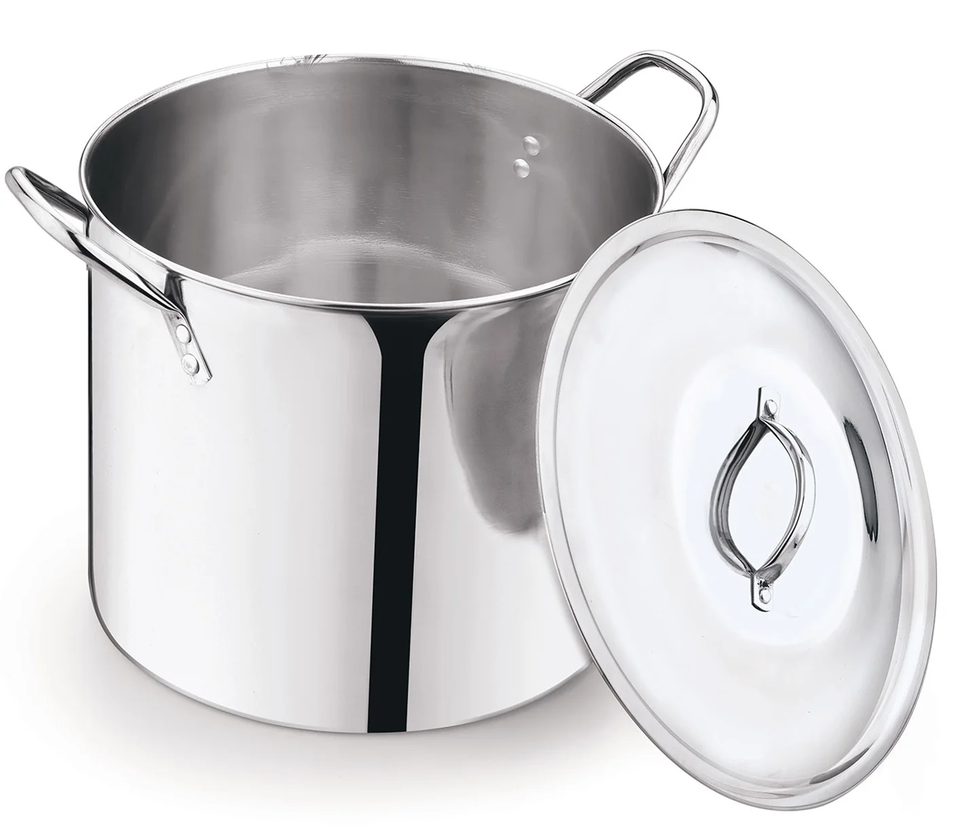 Stainless Steel Large Stock Pot with LID Kitchen Tools Cookware Cooking ...