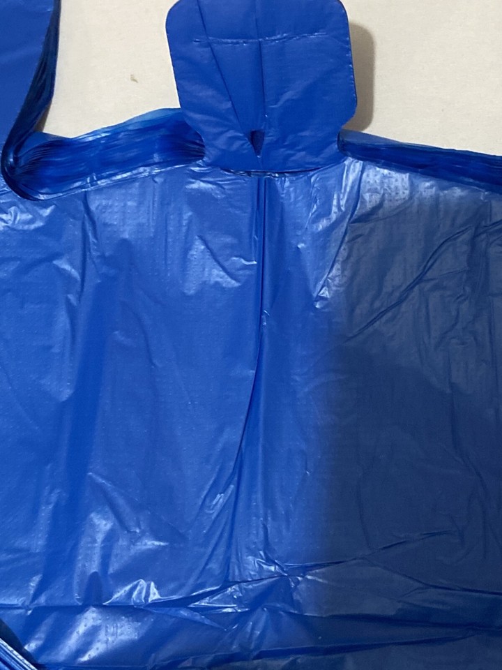 Bags 1/6 Large 21 x 6.5 x 11.5 Blue Unprinted T-Shirt Plastic Grocery ...