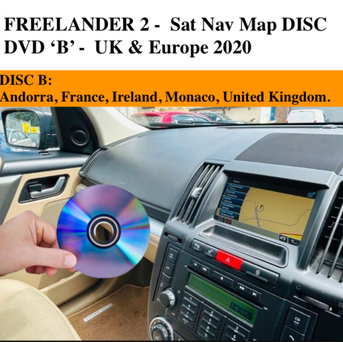 LAND ROVER FREELANDER 2 - Sat Nav Map DISC Update - DVD UK & Europe ...