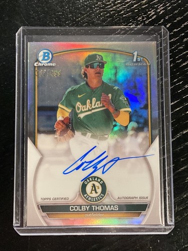 2023 Chrome Prospect Autograph Refractor Colby Thomas Auto /499 #CPA-CT ...