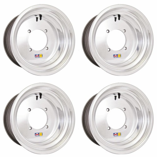 DWT 14" Polished Ultimate Front Rear Rims Wheels Dune 14x8 14x10 ...