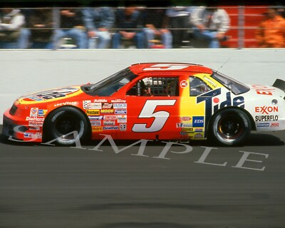 RICKY RUDD 1992 #5 TIDE CHEVY RACING ON TRACK AT BRISTOL 8X10 GLOSSY ...