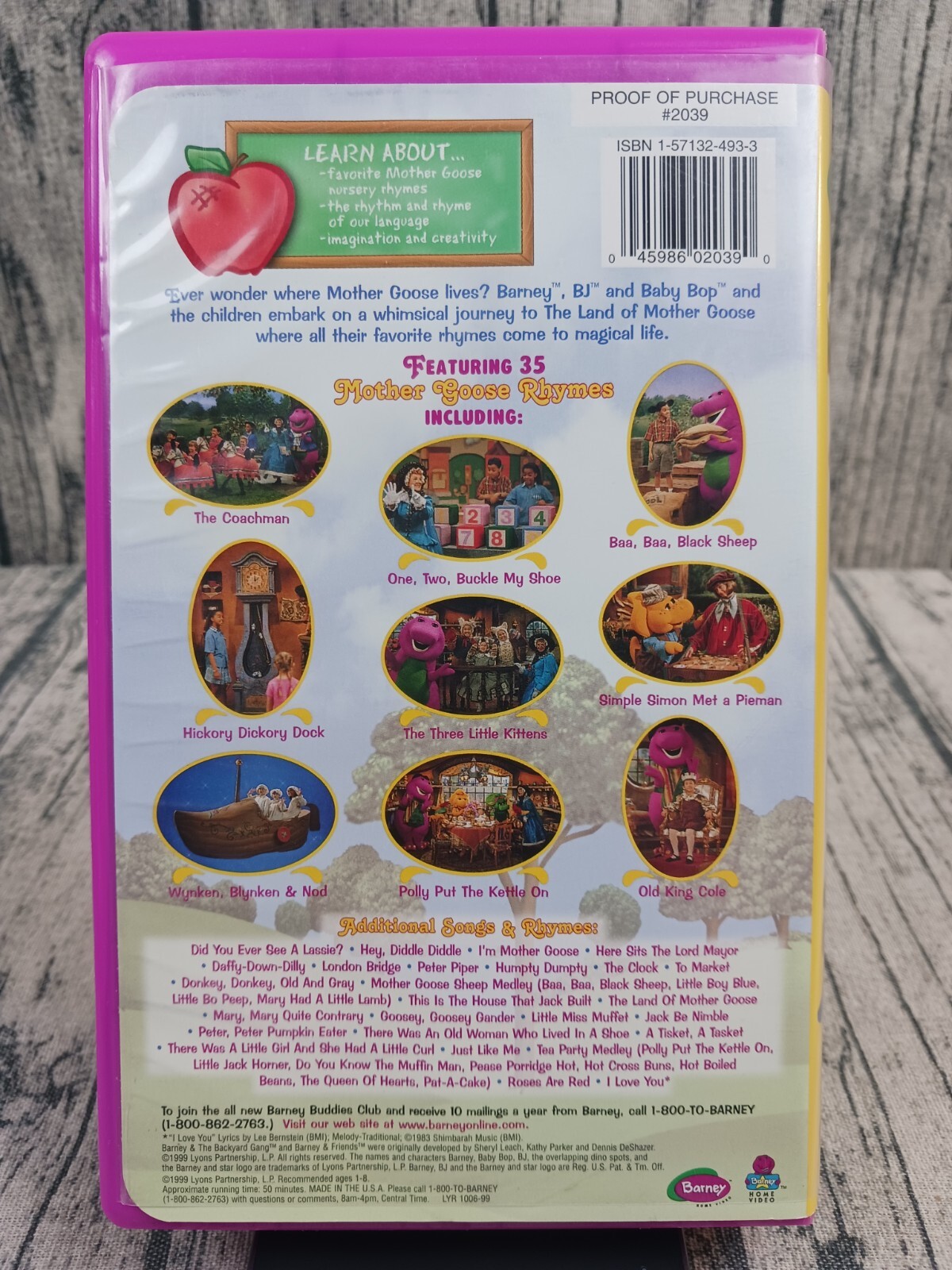 Barney’s Rhyme Time Rhythm (VHS, 1999) 35 | Grelly USA