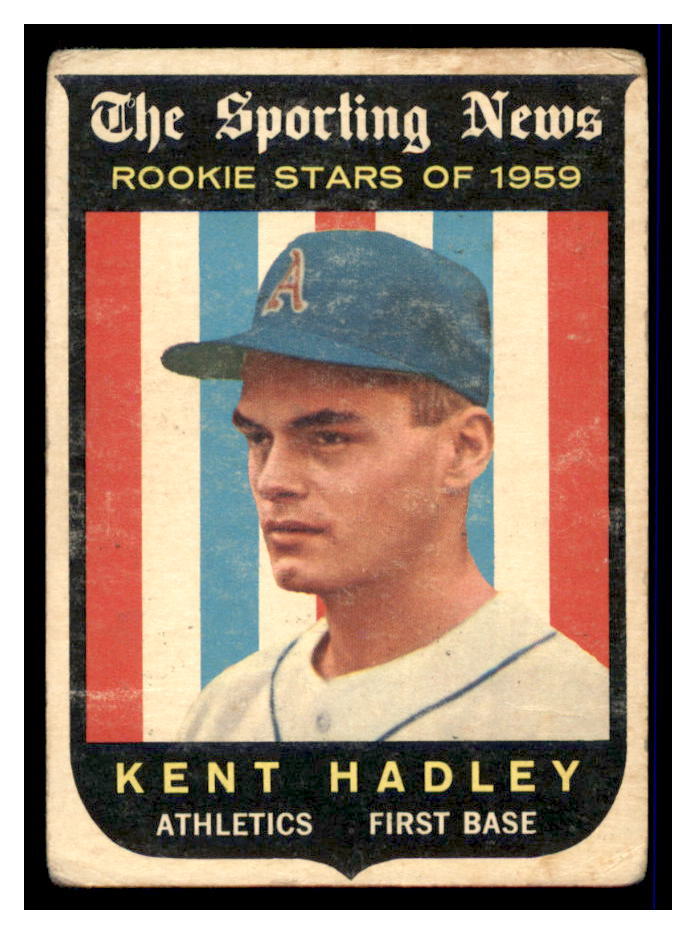 1959 Topps #127 Kent Hadley RC Scan of the card you'll receive ...