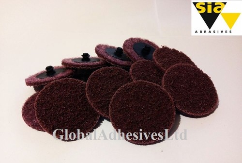 50pcs SIA Abrasives Scotch Brite 50mm Medium-Red Roloc Twist Change ...
