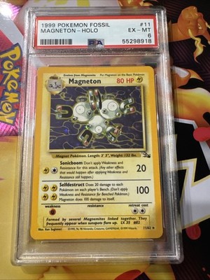 Pokémon TCG Fossil Magneton #11 Holo Rare Card PSA 6 | eBay