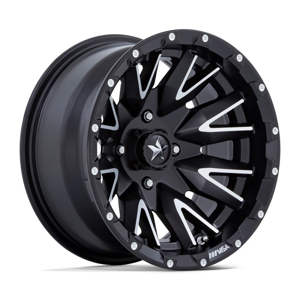 MSA Creed 14" Wheels Machined 30" Reptile Tires Honda Rincon Rancher | eBay