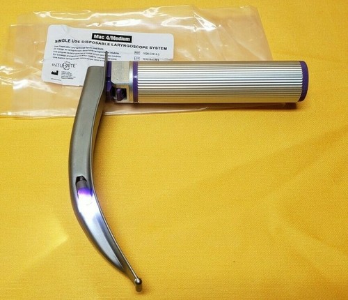 INTUBRITE Laryngoscope Mac Blade #4 With Medium Handle LED White | eBay