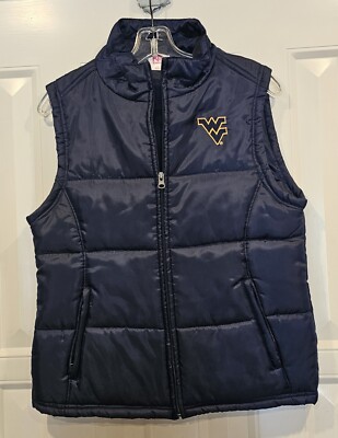 University Of West Virginia Women's Puffer Vest Medium KA Knights | eBay
