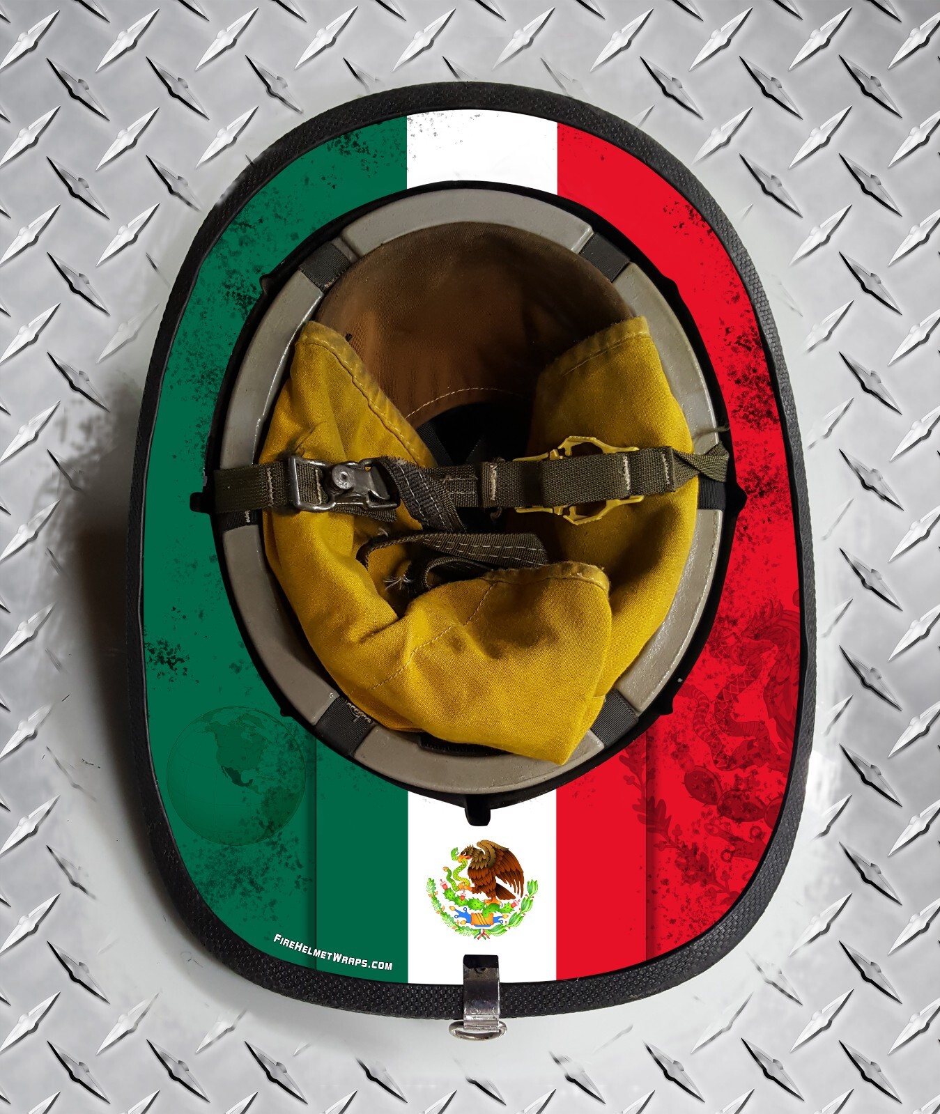 Mexico National Flag Fire Helmet Wrap Sticker Decal Brim Trim | eBay