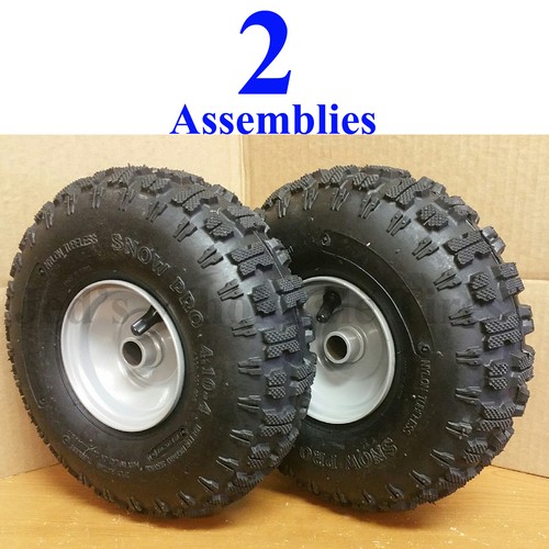 TWO 4.10-4 410-4 Rear Tine Garden Tiller Rototiller Snow Blower TIREs ...