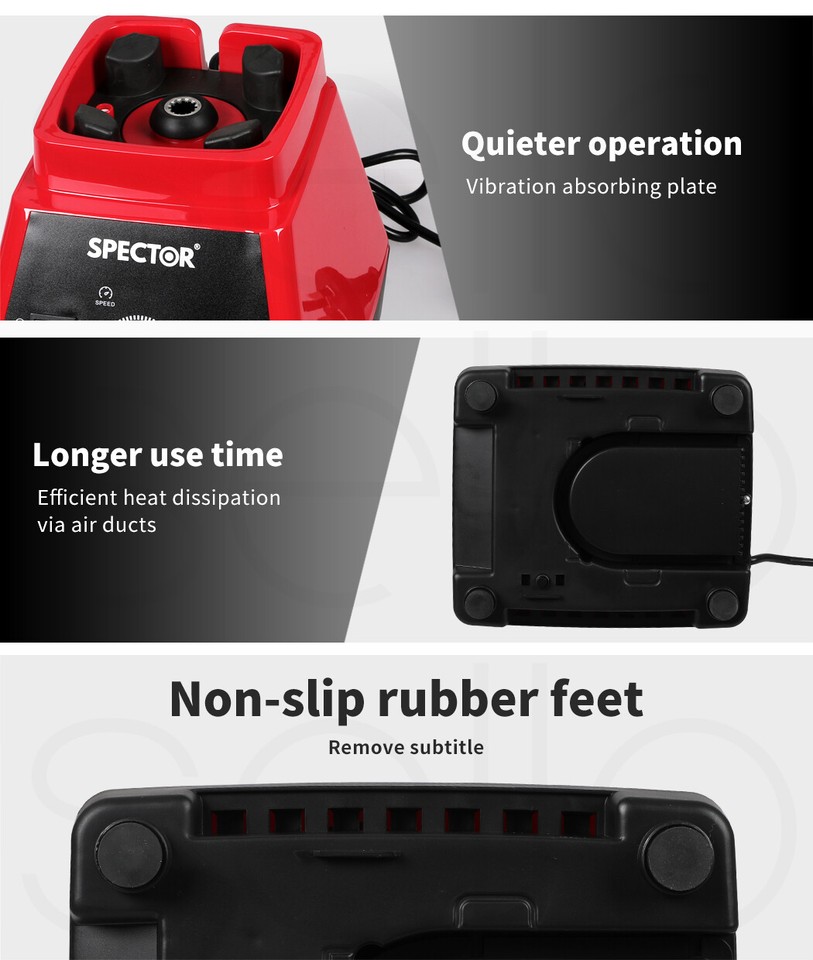 Spector 2L Commercial Blender Mixer Food Processor Juicer Smoothie Ice ...