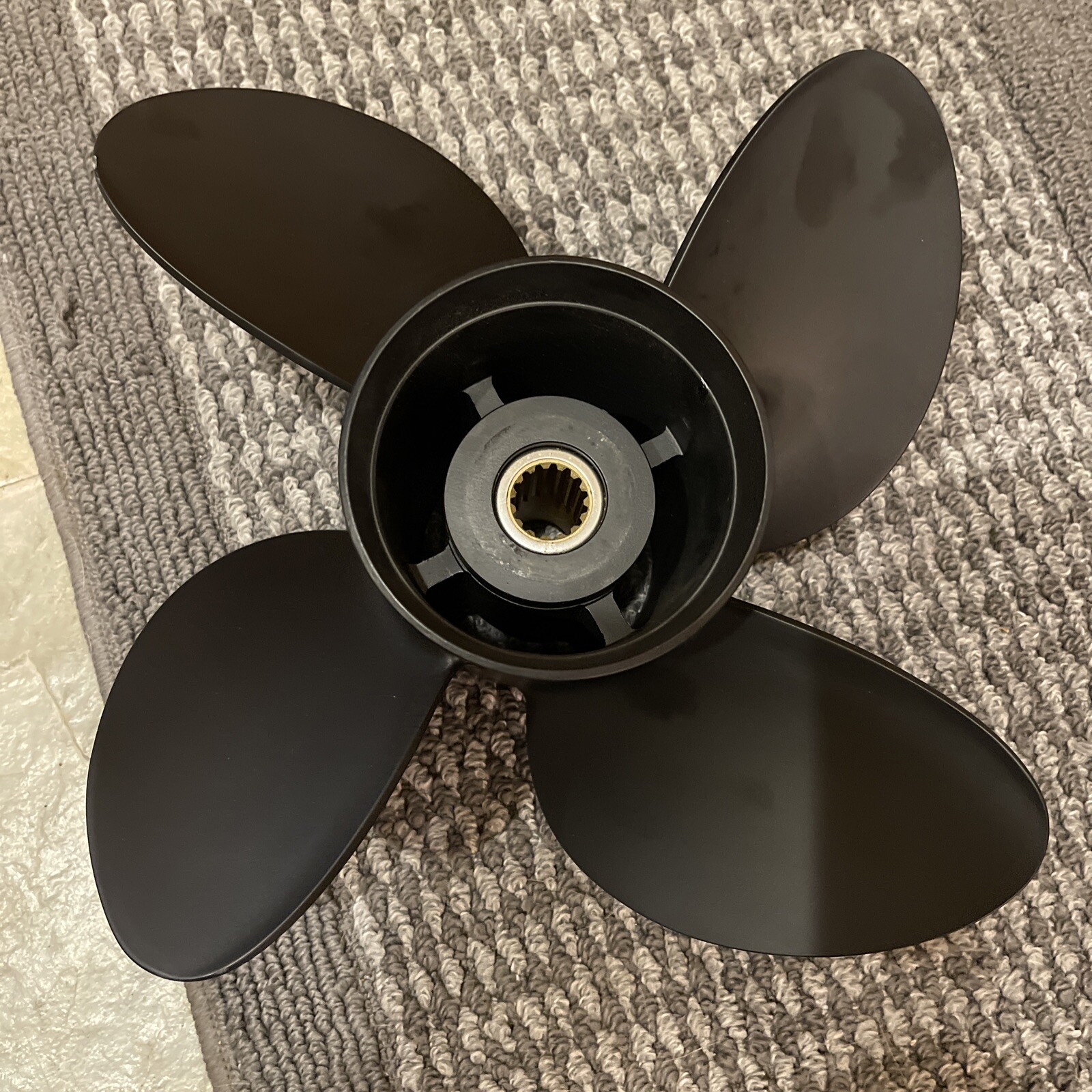 Solas Prop 4 Blade #1513-143-19 Aluminum Boat Propeller - Harmonia