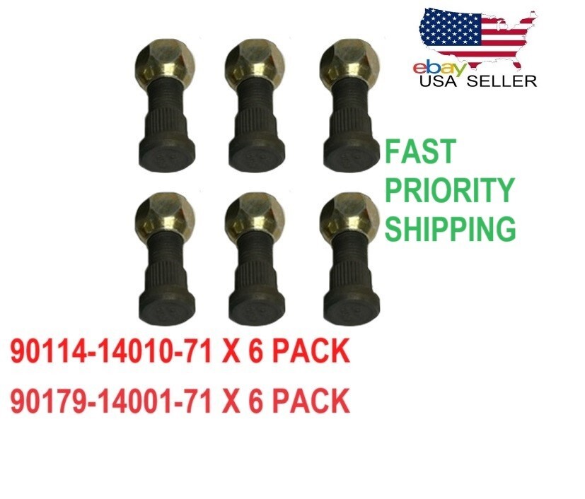90114-14010-71 REAR WHEEL BOLT + 90179-14001-71 NUT TOYOTA FG 18 SET OF ...