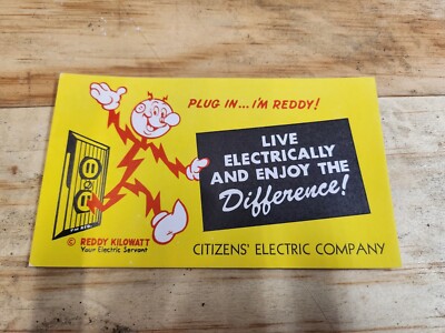 Reddy kilowatt vintage advertising Citizens electric collectibles post ...