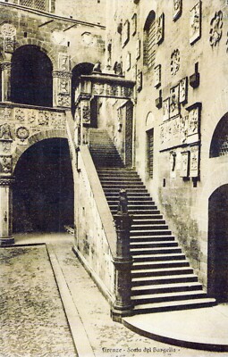 Old Postcard Florence , Italy , Bargello Scala Nazion Museum-Unposted ...