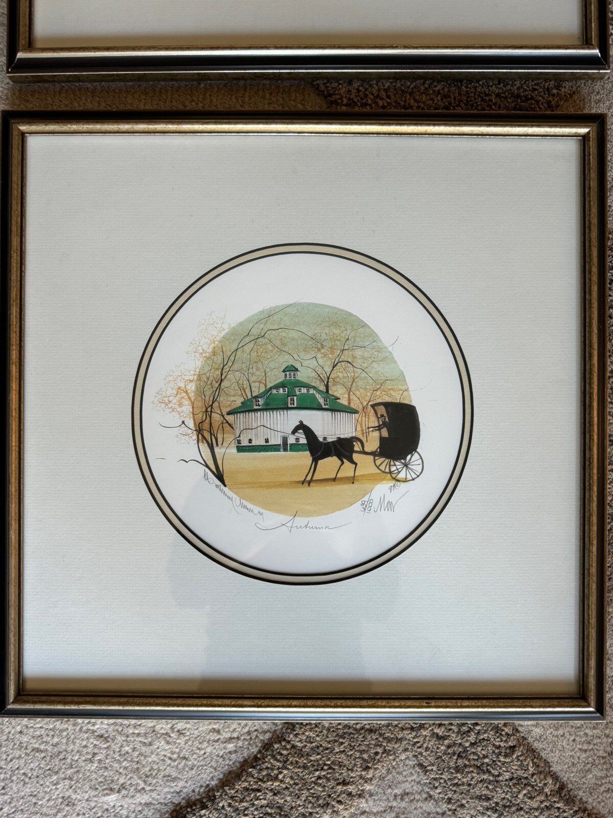 4 P Buckley Moss Seasons SPRING SUMMER AUTUMN WINTER Prints Signed ...