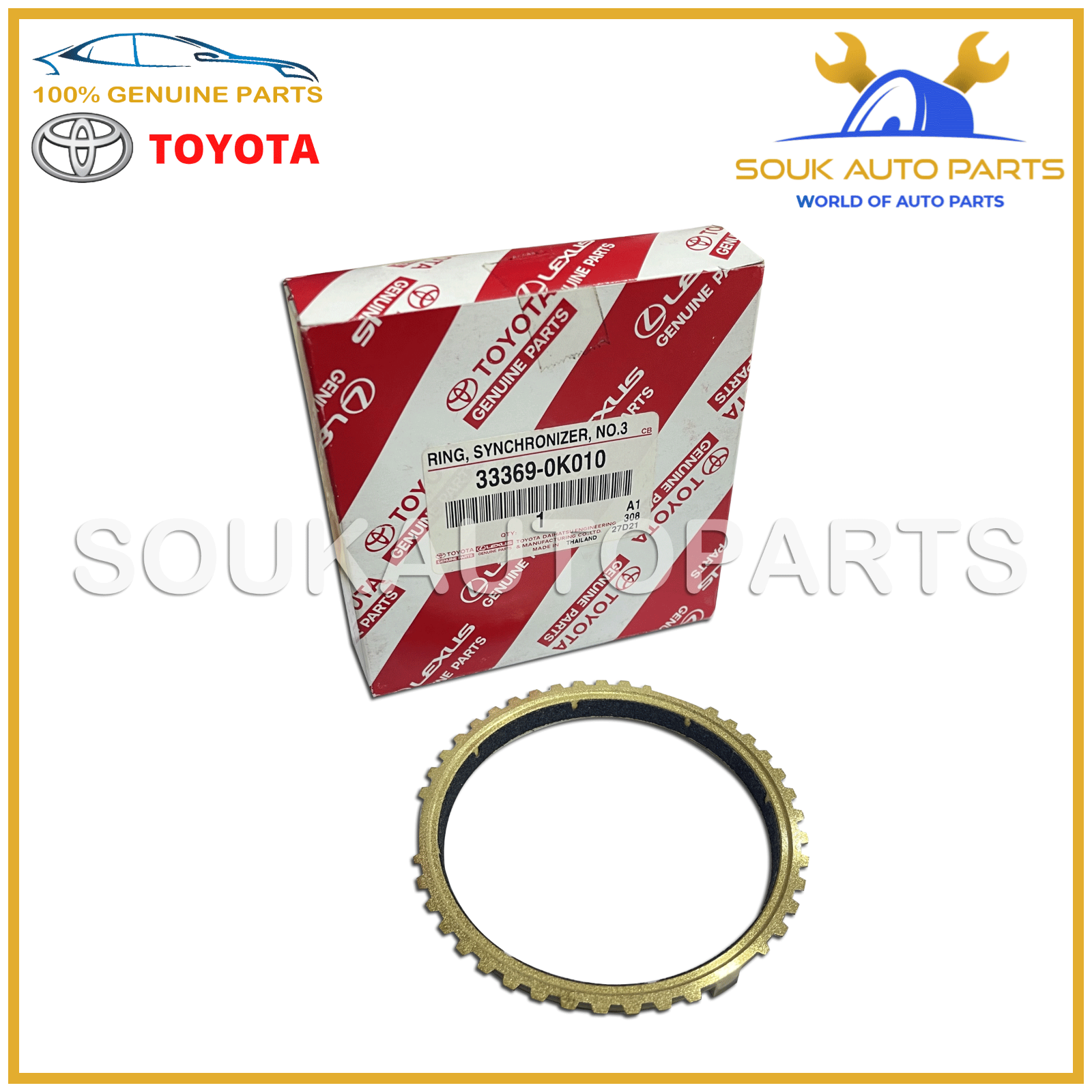 33369-0K010 Genuine Toyota RING SYNCHRONIZER OEM For FORTUNER HILUX ...