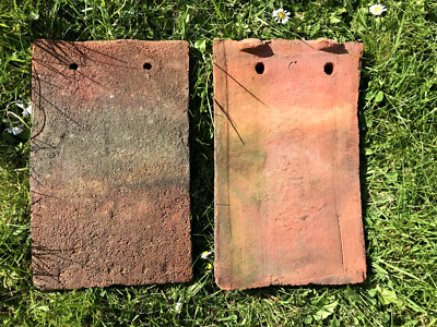 Reclaimed Handmade Double Nib Clay Roof Tiles - 300 @ 80p each | eBay UK