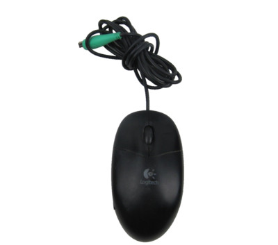 LOGITECH M-SBF96 Mouse Optical PS2 PS/2 Scroll Wheel Black WIRED Corded ...