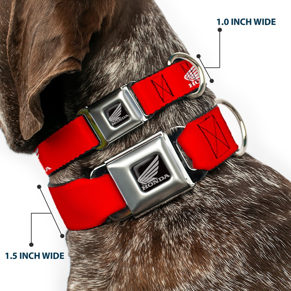 Dog Collar HM-Honda Motorcycle Black/Silver HONDA Motorcycle Logo Re ...
