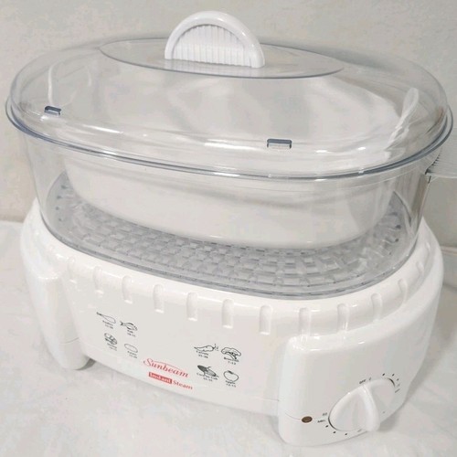 Sunbeam Instant Steam Food and Veggie Steamer Model 4710 White Tested ...