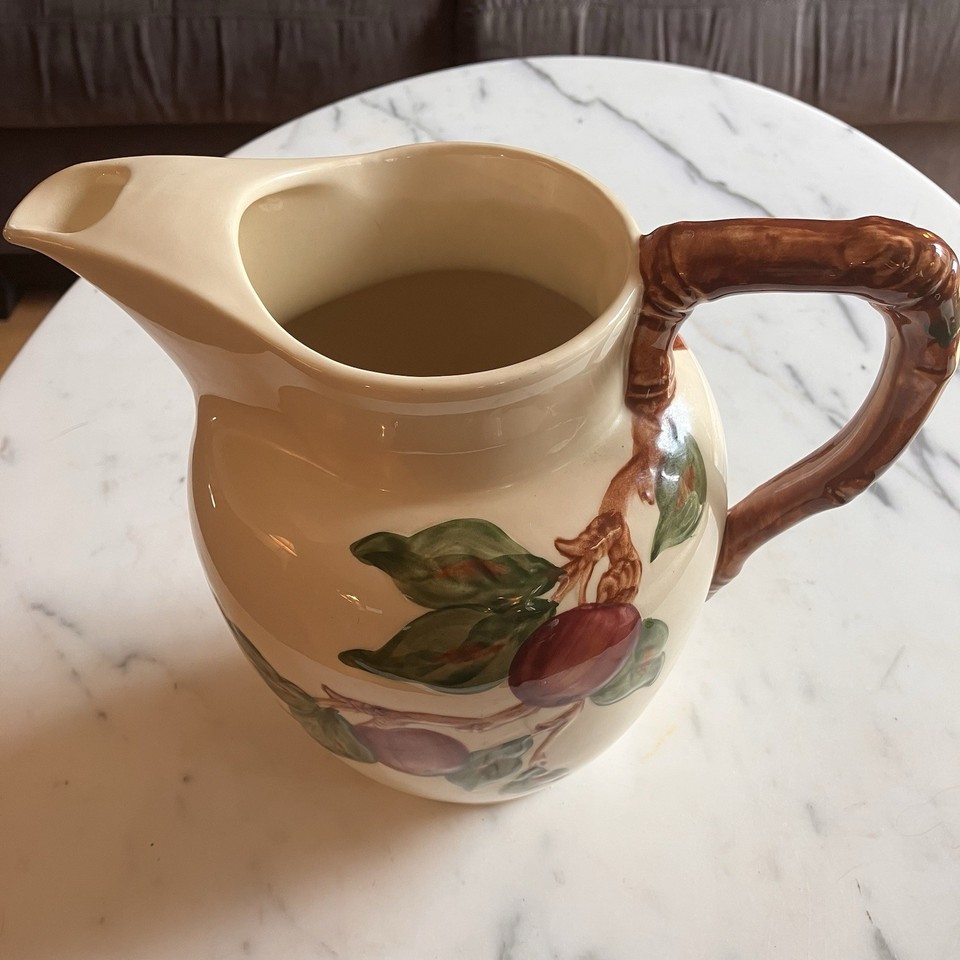 Vintage Franciscan Apple Ware 64 oz Water Pitcher w/ Ice Lip USA | eBay