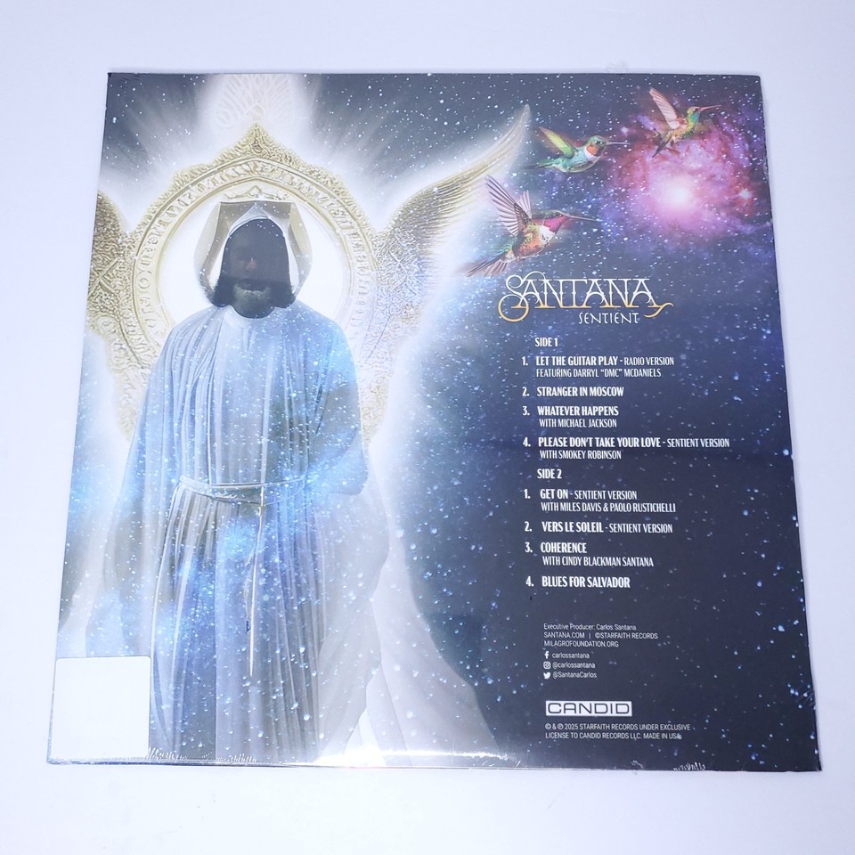 Santana Sentient Collaborations Revisited Exclusive Pink Vinyl Record ...