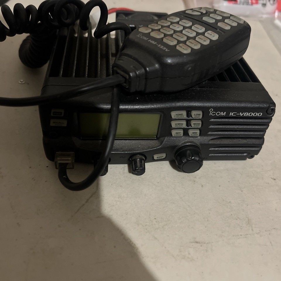 75W ICOM IC-V8000 FM Transceiver VHF Marine Radio Mobile Car Radio ...