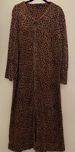 Charter Club Intimates Robe full Zipper Animal Print Size Small ...