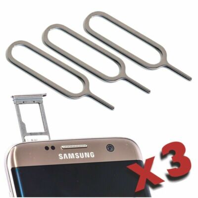 3 x Sim Pin Ejector Card Removal Tray Opener Tool For Samsung Galaxy S6 ...