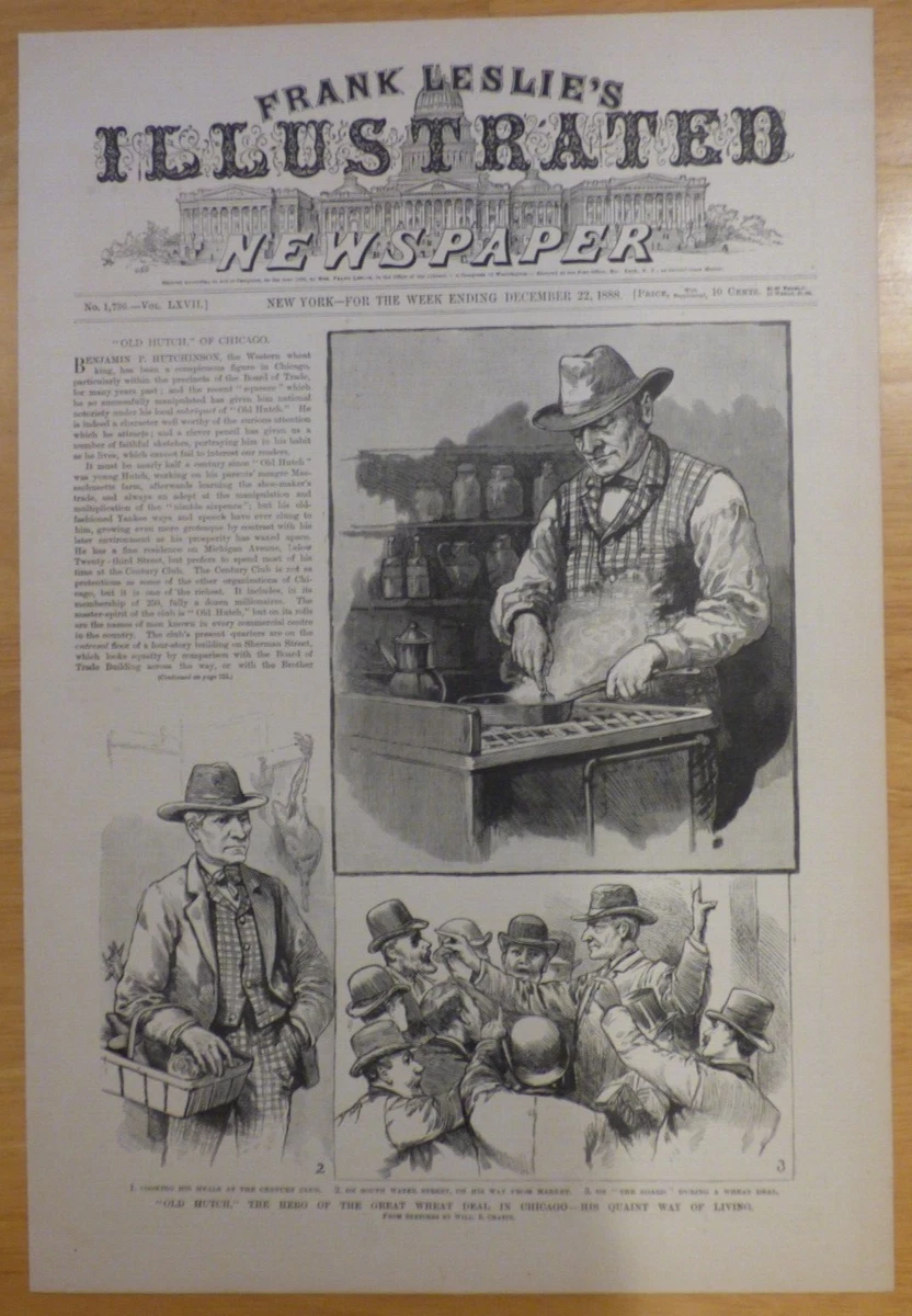 1890 Old Newspaper Cover