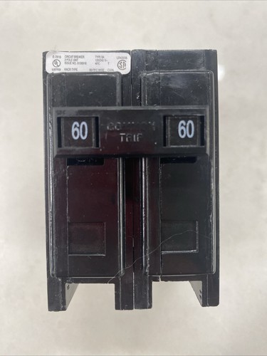 NEW EATON BAB2060 CUTLER HAMMER DOUBLE 60AMP 240V BOLT ON CIRCUIT ...