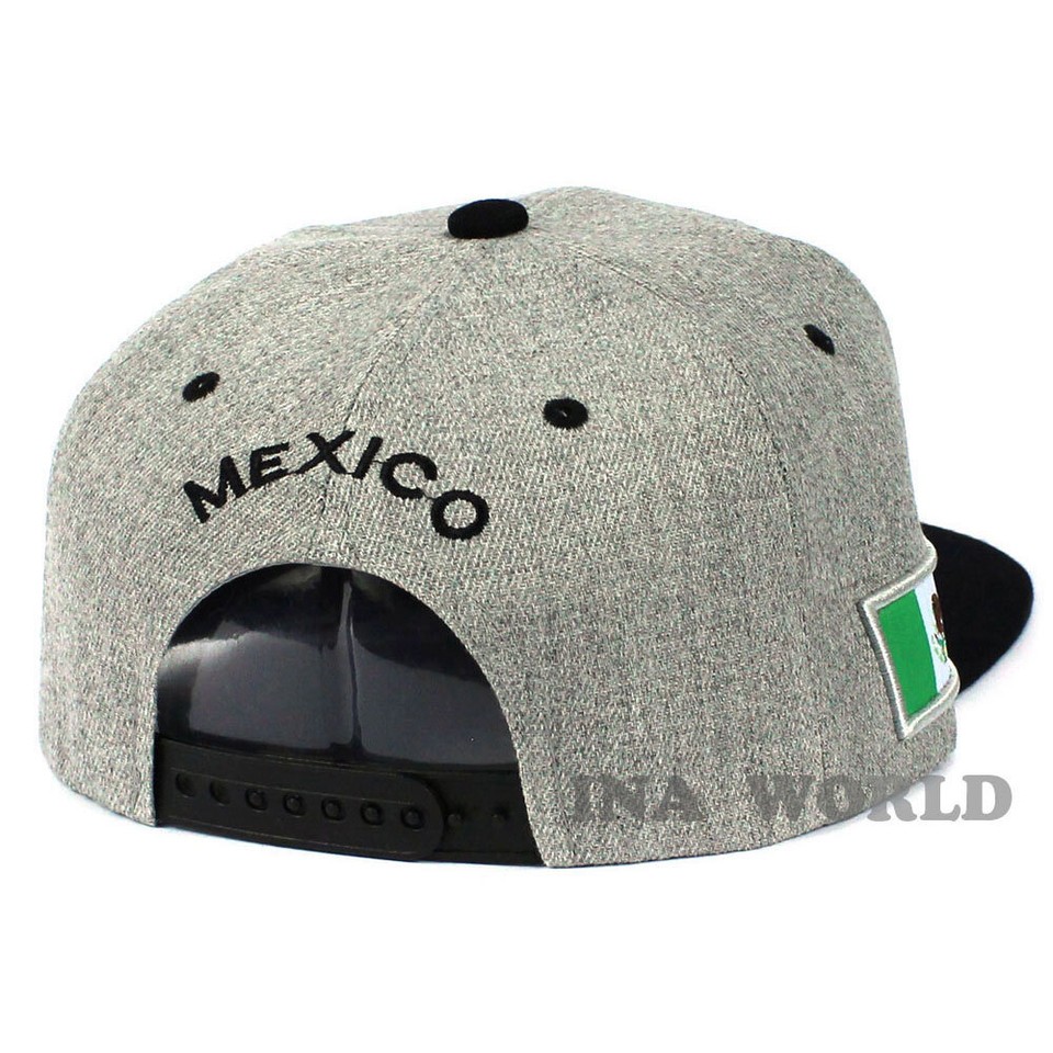 MEXICAN Hat MEXICO Federal Logo State Embroidery Snapback Flat Bill ...