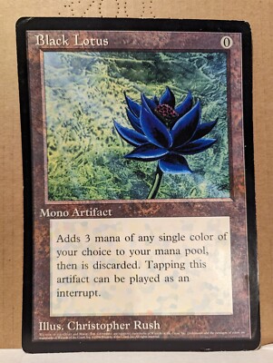 Black Lotus Magic the Gathering 1996 Jumbo Oversized Card #1 Used Good ...