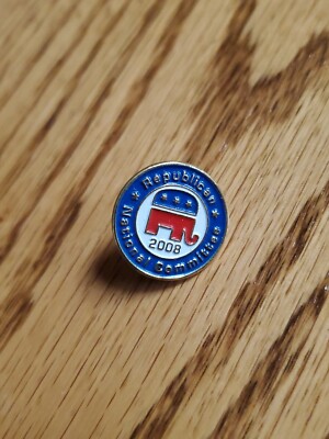 2008 Republican National Committee Lapel Hat Pin Souvenir Collectible ...