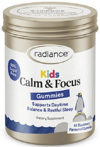 Radiance Kids Calm & Focus Gummies (45) Magnesium + L-theanine ...