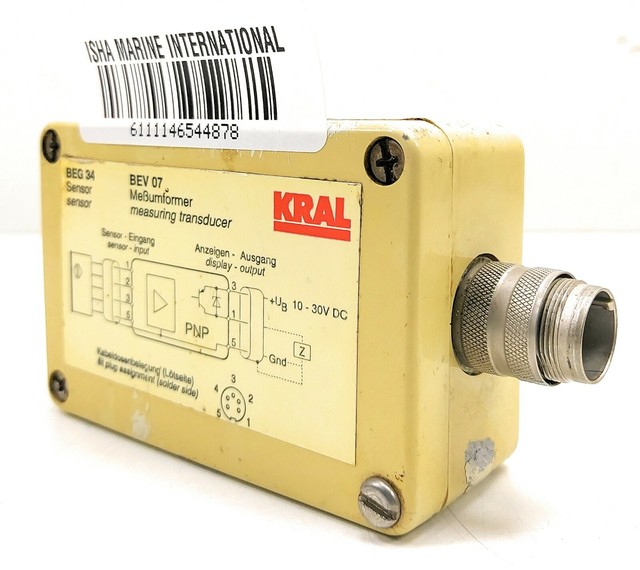 Kral BEG 34 BEV 07 Sensor Measuring Transducer Gantener Electronic EES ...